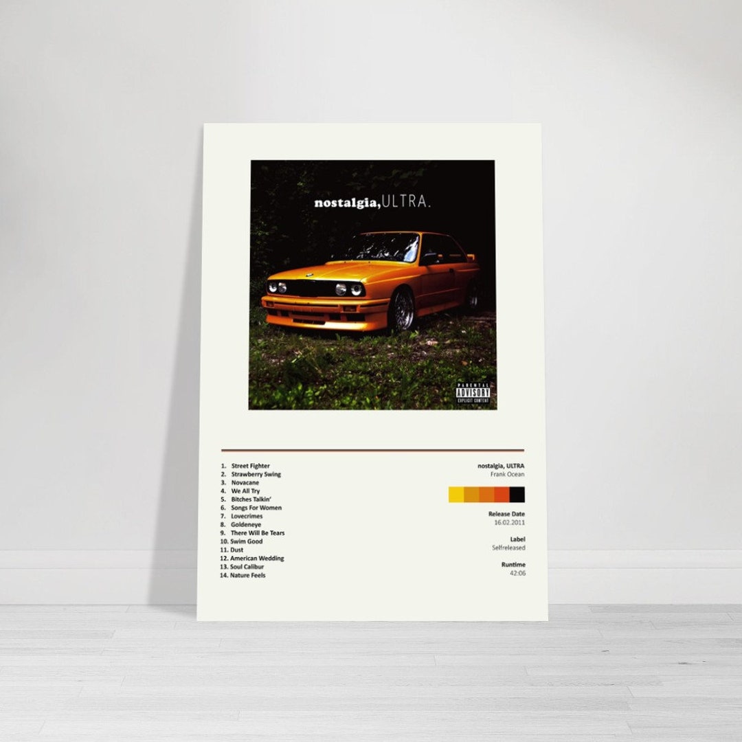Frank Ocean Nostalgia Ultra Poster Channel Orange Album - Etsy