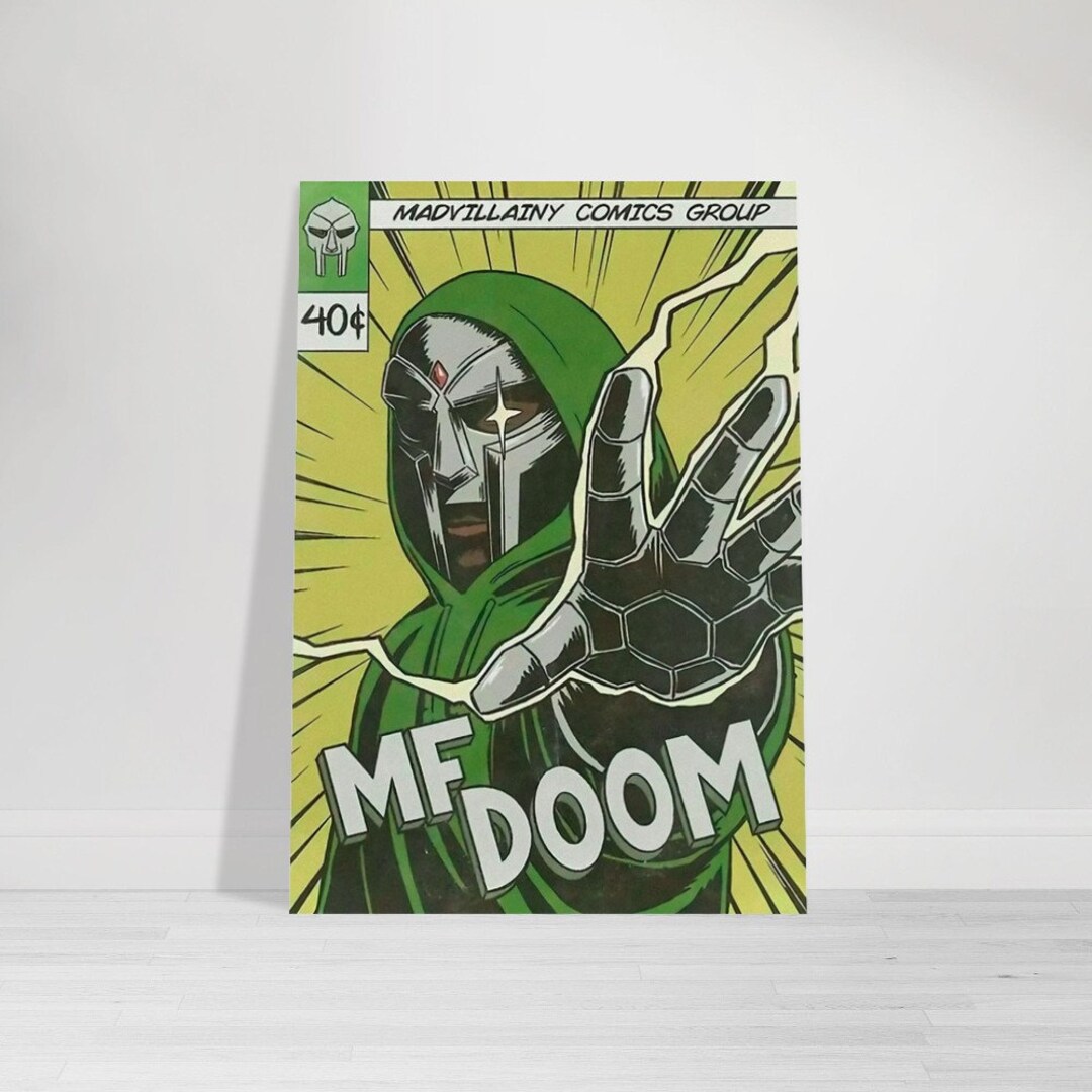 MF DOOM Poster Rap Poster Madvillainy Hip Hop Poster - Etsy