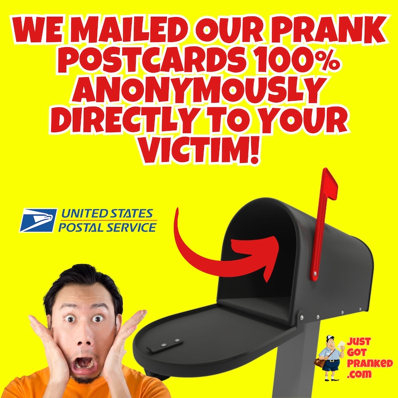Prank Postcard I'm Sorry... 100% Anonymous Sent Directly to Your Victim ...