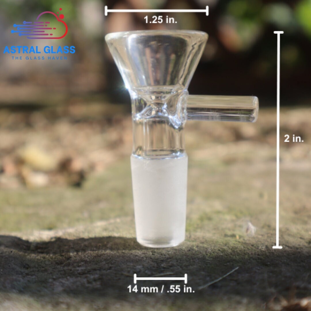 14mm Clear Glass Male Funnel Slide Replacement Bowl With - Etsy