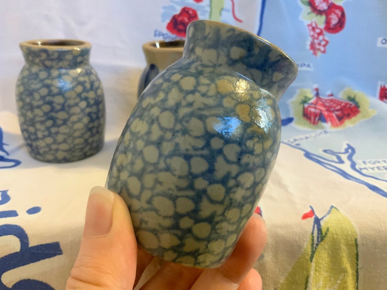 Vintage Beaumont Bros. Pottery BBP Set of 3 Mini Crocks/vases - Etsy