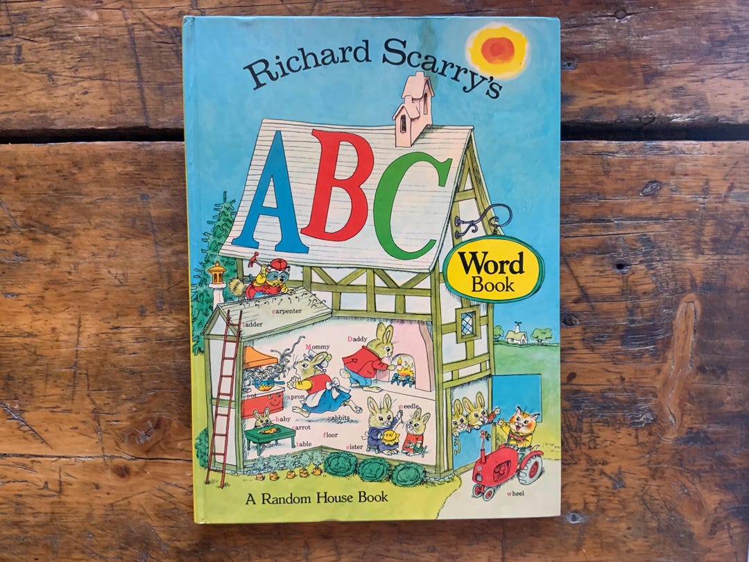 Vintage Richard Scarry’s ABC Word Children’s Book, Random House ...