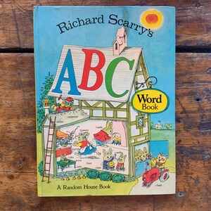 Vintage Richard Scarry’s ABC Word Children’s Book, Random House ...