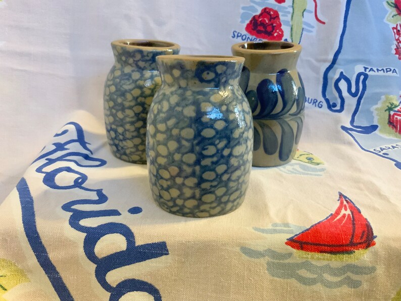 Vintage Beaumont Bros. Pottery BBP Set of 3 Mini Crocks/vases - Etsy