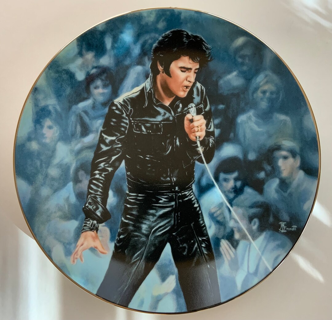 Vintage Elvis Presley Collector Plate Im All Shook Up - Etsy
