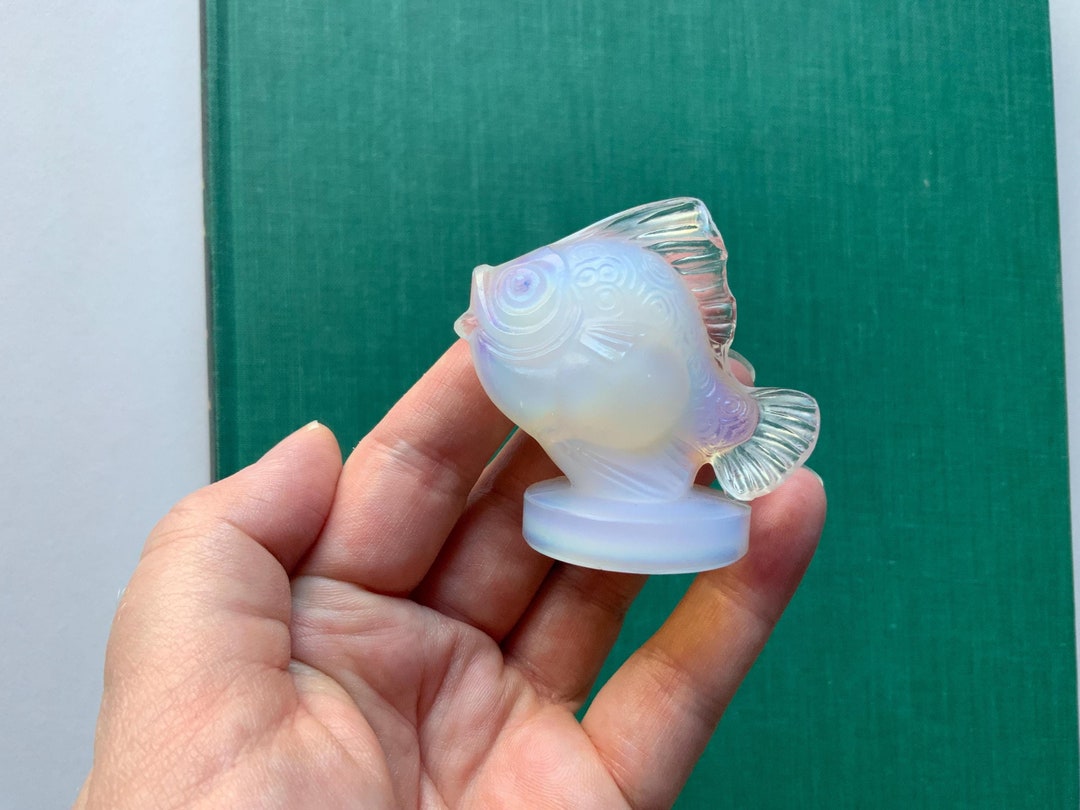 Vintage Sabino Art Glass Opalescent Fish Figurine Poisson San Piarre - Etsy