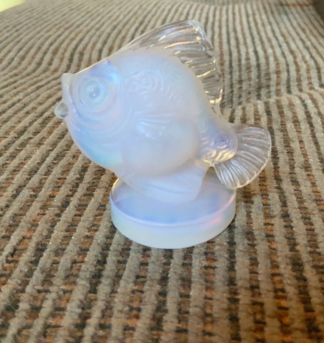 Vintage Sabino Glass Opalescent Fish Figurine Poisson San Piarre - Etsy