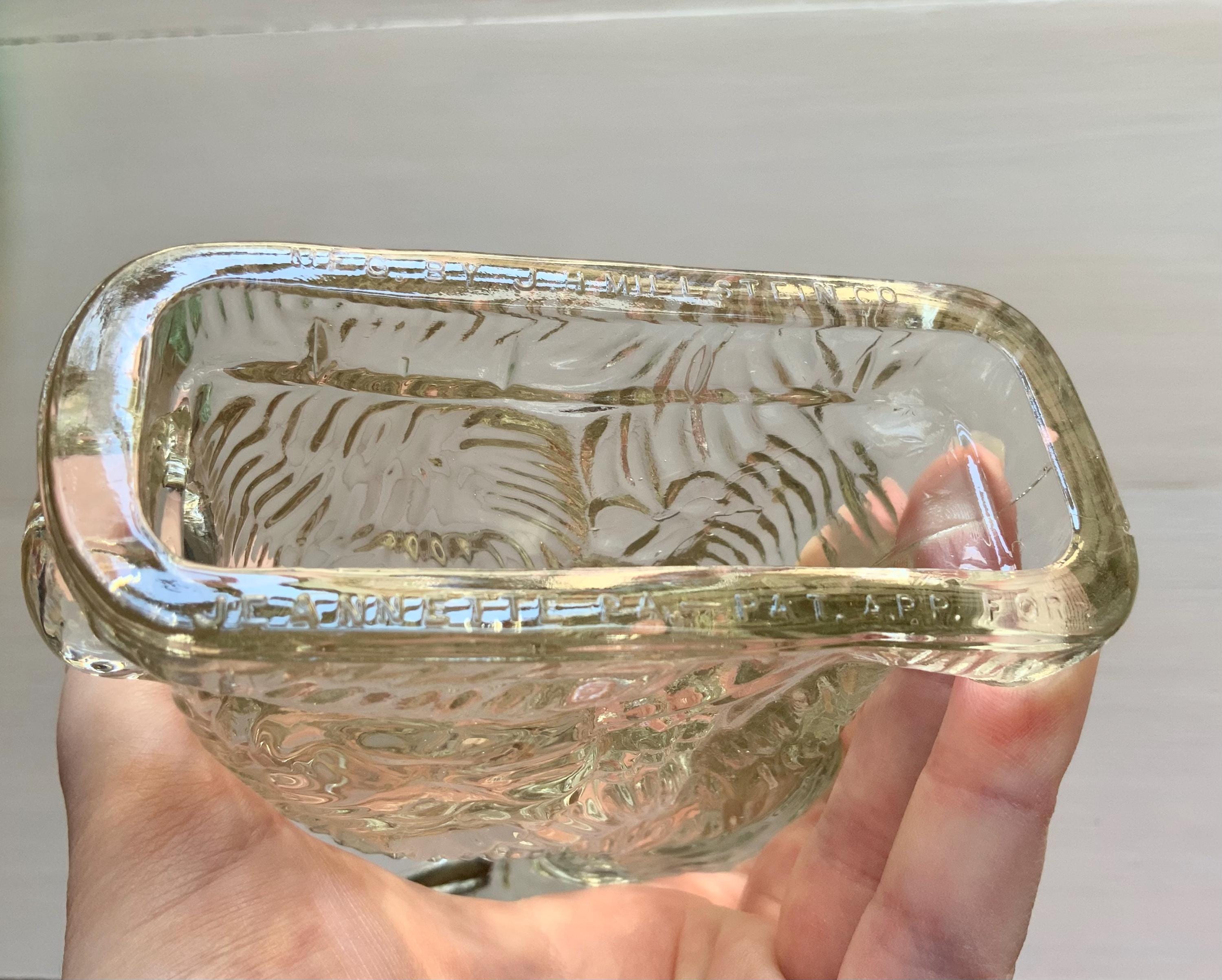 Vintage J.H. Millstein Molded Glass Rabbit 1940’s Candy Container ...