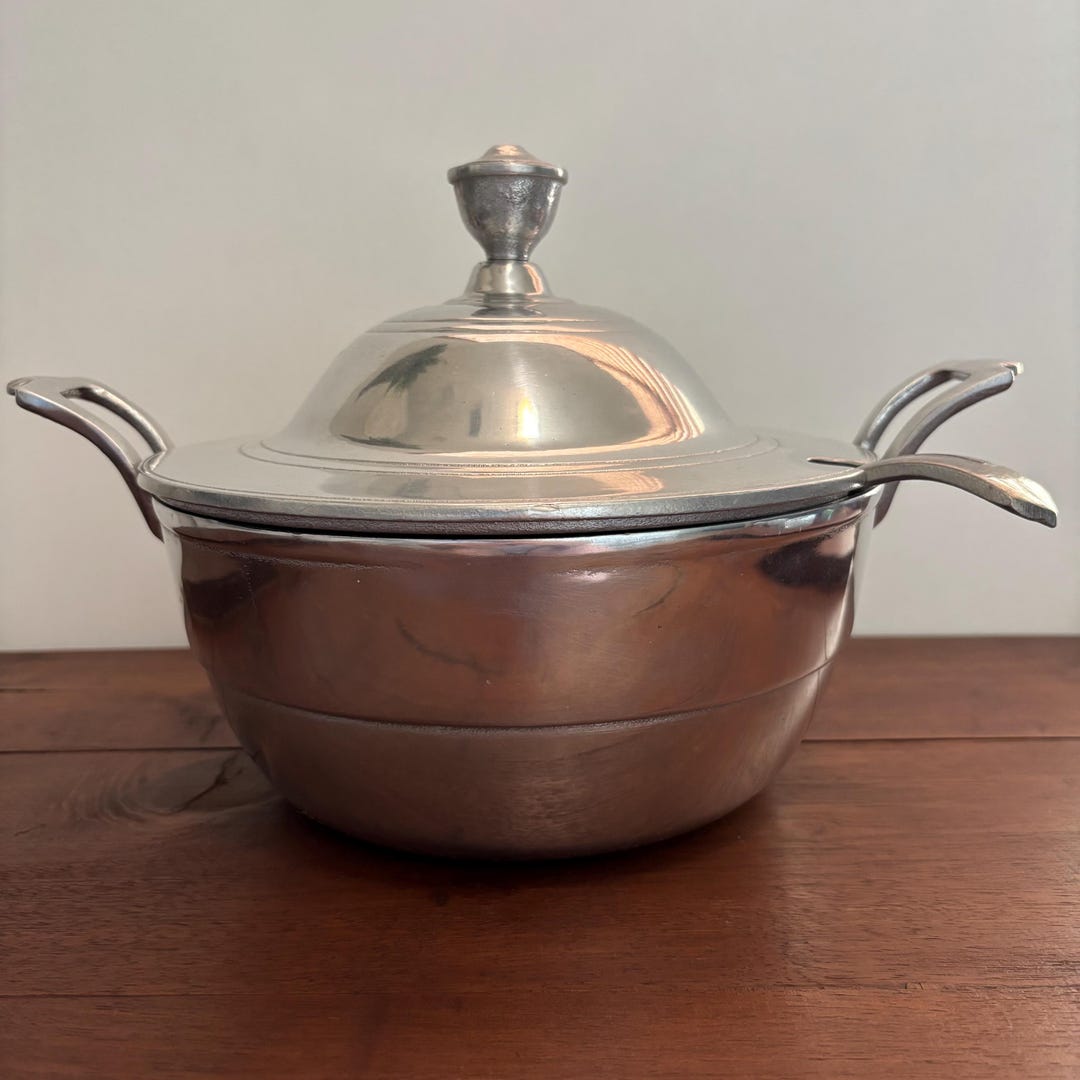 Vintage Wilton Armetale Plough Tavern Pewter Soup Tureen Serving Dish ...