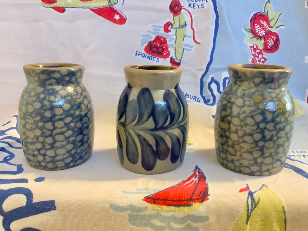 Vintage Beaumont Bros. Pottery BBP Set of 3 Mini Crocks/vases - Etsy