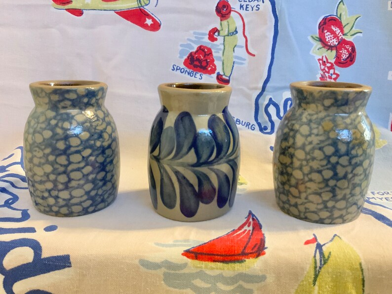 Vintage Beaumont Bros. Pottery BBP Set of 3 Mini Crocks/vases - Etsy