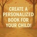 Custom Personalized Children’s Book With Name – Custom Story for Kids ...
