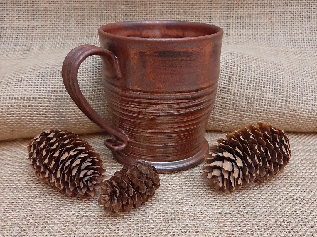 Handmade Copper Colored Ceramic Coffee Mug. - Etsy