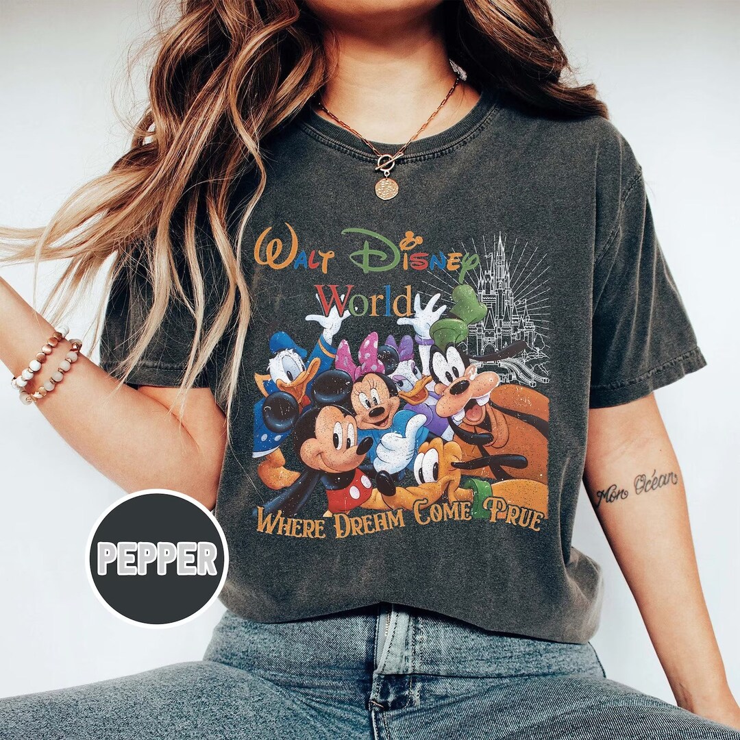 Retro Walt Disney's Disneyland Est 1995 Where Dreams Come - Etsy