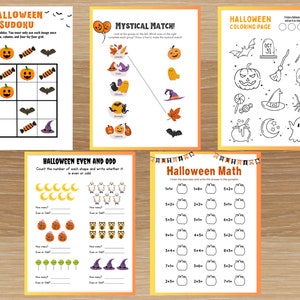 Actividades Para Niños De Halloween: Folleto Imprimible Con Juegos ...