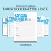 Law School Essential Pack, Student Planner, Law School Notes Pack ...