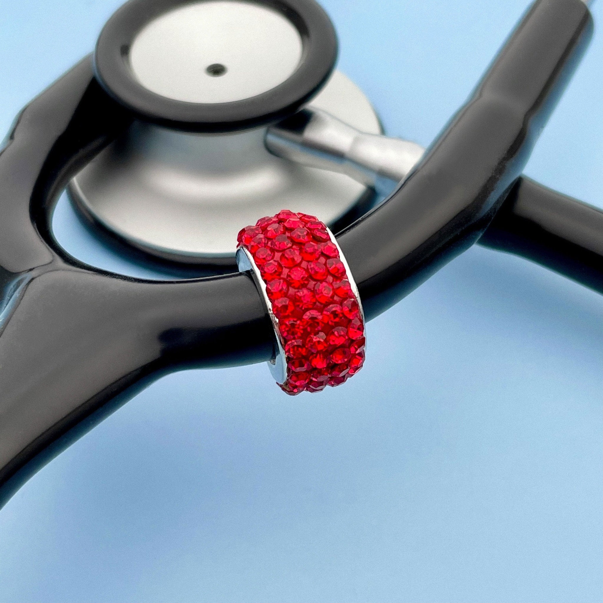 Bedazzled Stethoscope Charm - Etsy