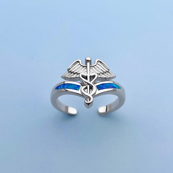 Caduceus Ring - Etsy