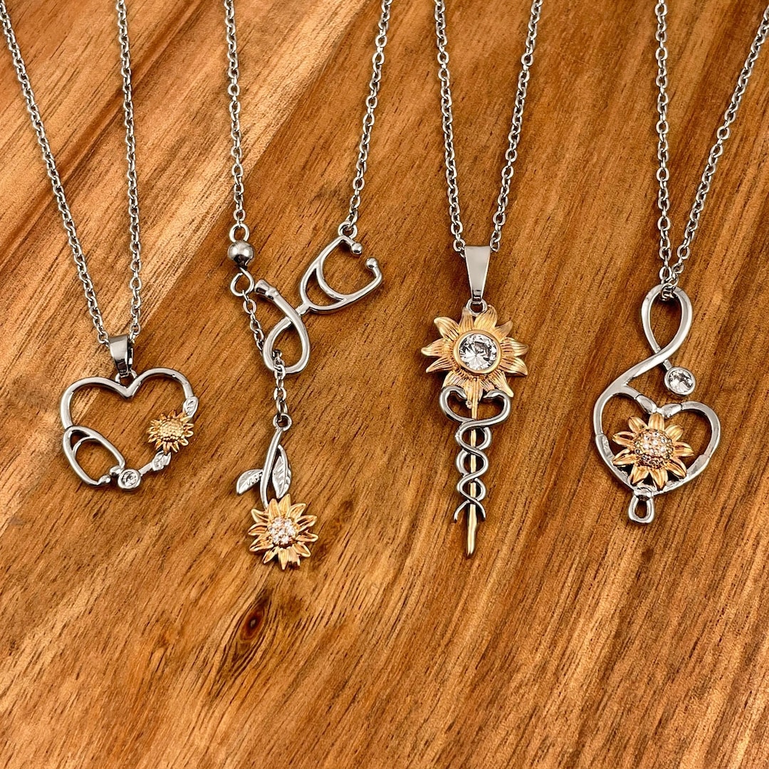 Adorable Sunflower Necklace Set, Handmade Floral Jewelry, Nature ...
