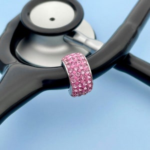 Bedazzled Stethoscope Charm, Custom Medical Accessory, Handmade Nurse ...