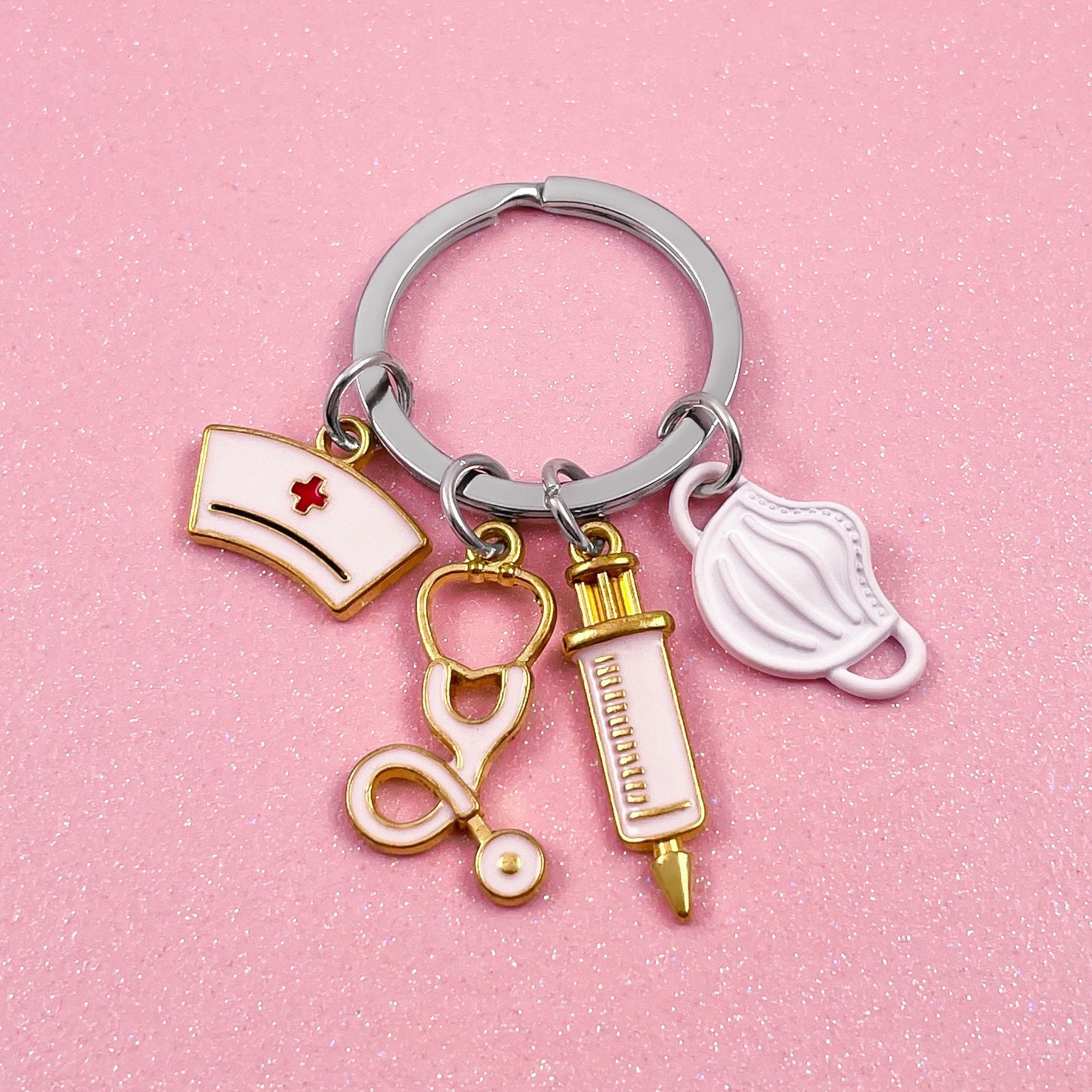 Nurses Essentials Keychain, Handmade Medical Accessory, Nurse Gift ...