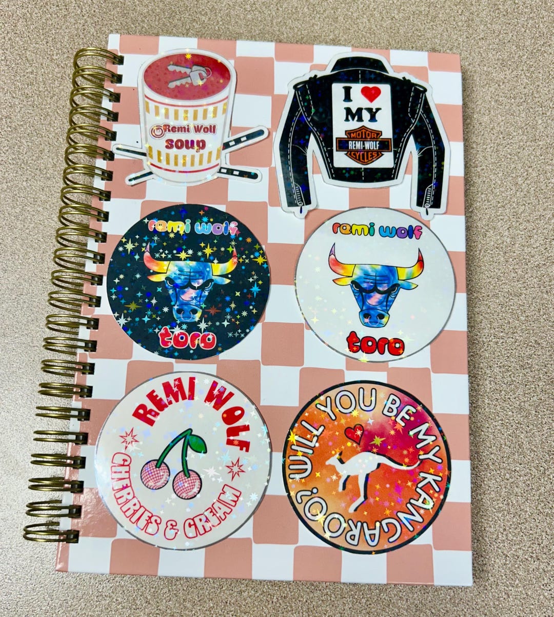 Remi Wolf Big Ideas Holographic Stars Stickers - Soup, Motorcycle ...