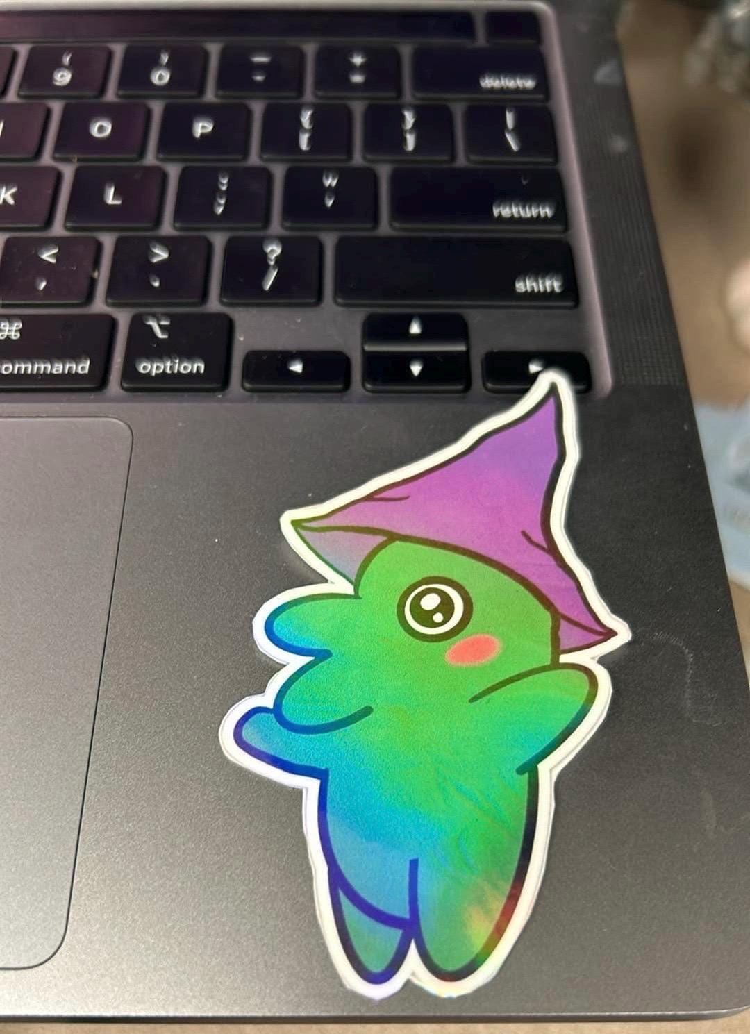 Holographic Glep Smiling Friend Cute Kawaii Stickers - Etsy