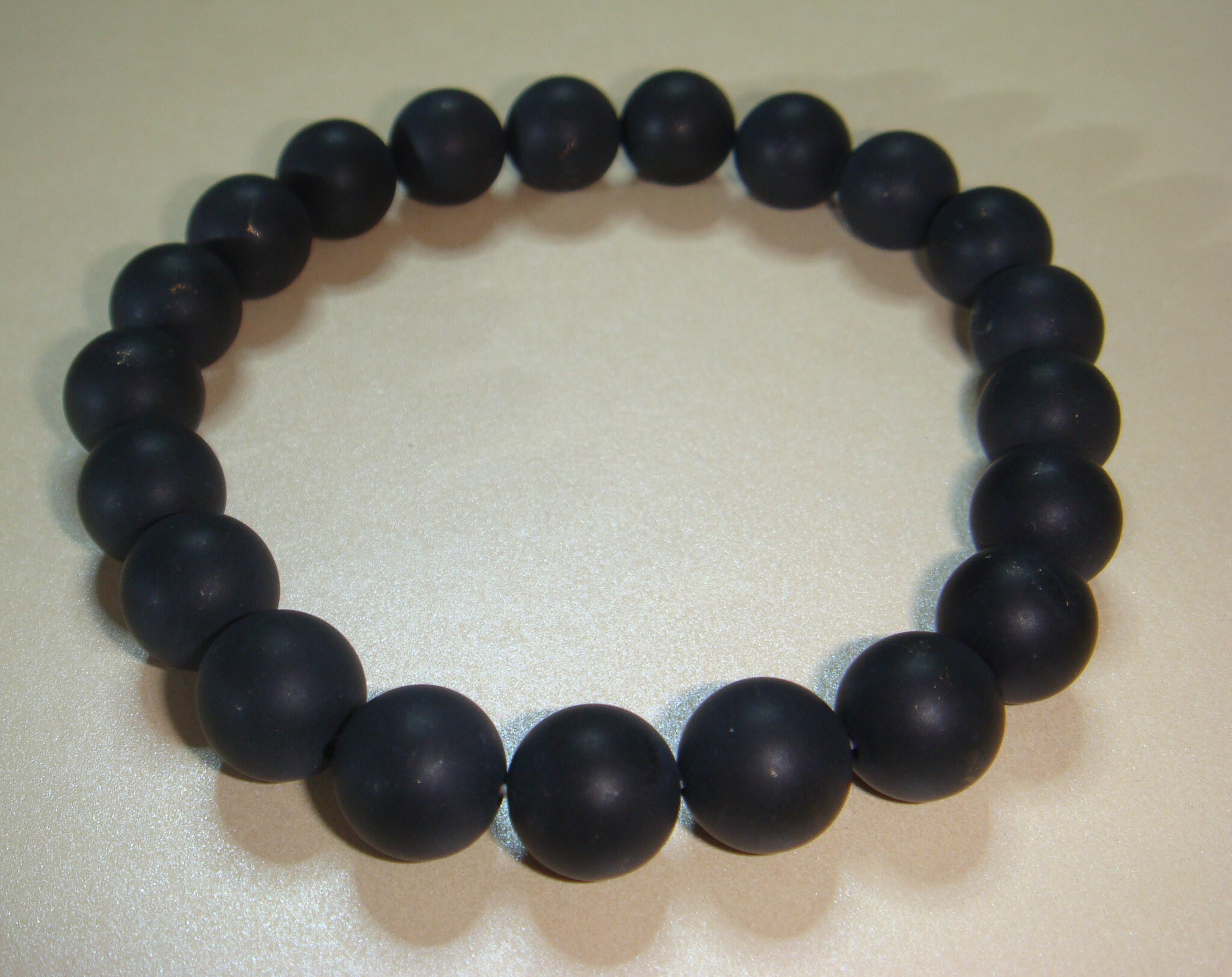 Black Onyx Crystal Bracelet Pair - Etsy