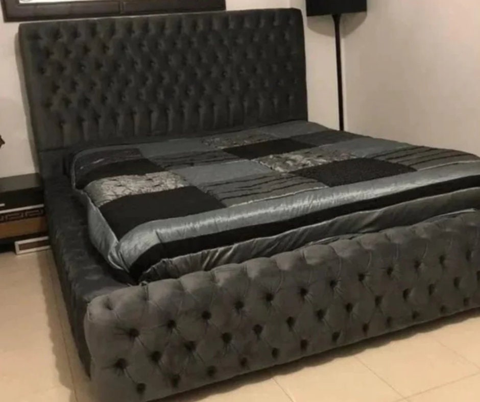 Luka Ambassador Bed: Stylish Upholstered UK Bed Frames - Etsy