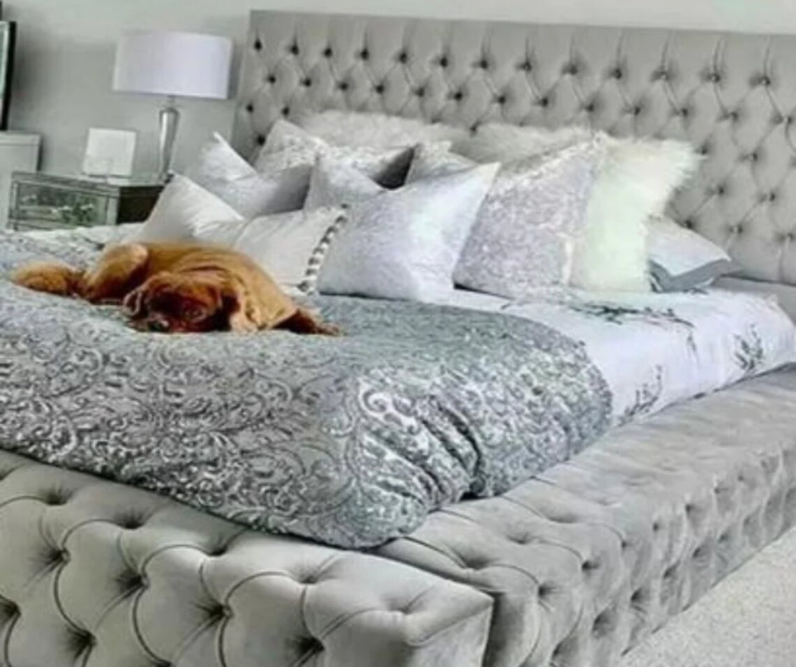 Saylor Ambassador Bed Frame: Elegant Upholstered UK Beds - Etsy