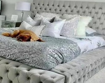 Riley Ambassador Bed Frame: Sophisticated Upholster UK Beds - Etsy