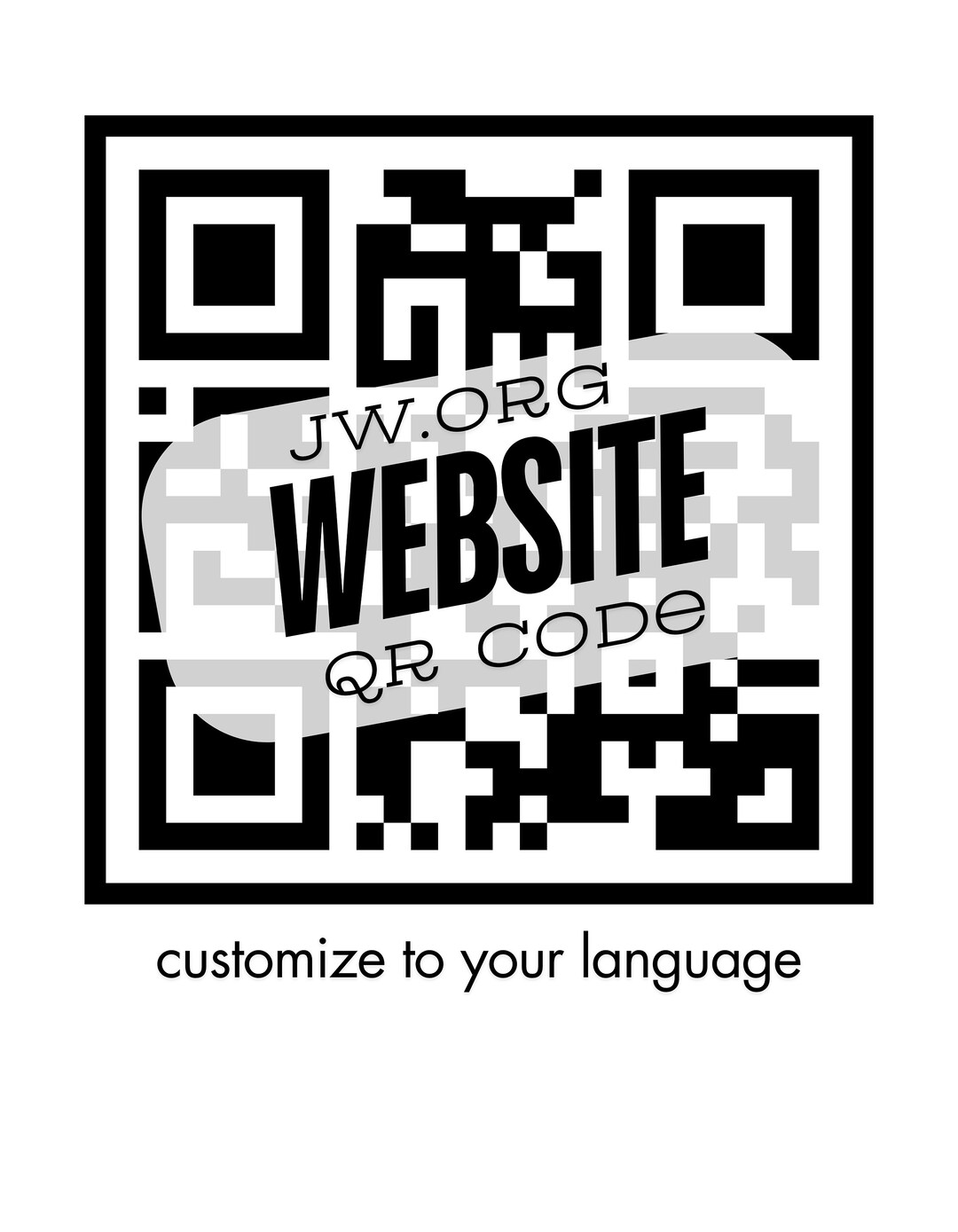 QR Code JW Website Sticker - Etsy
