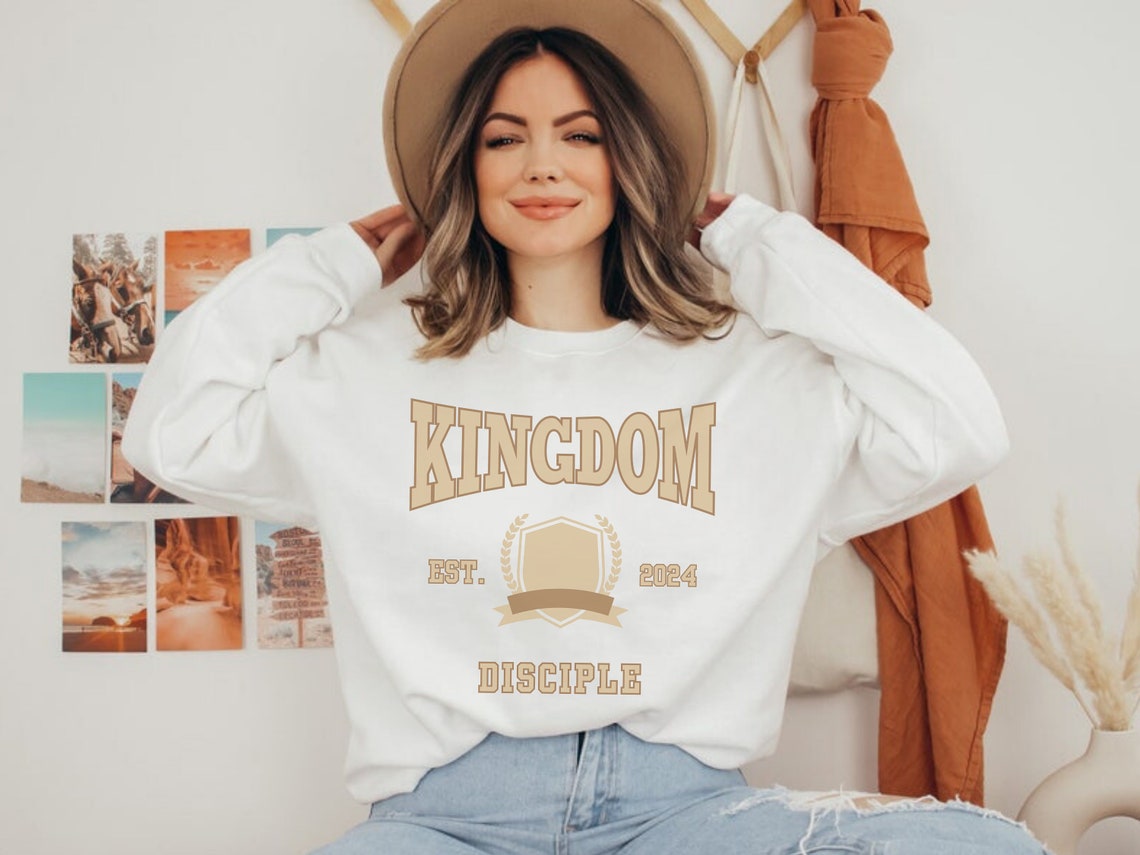 Unisex Kingdom Disciple Oversized Sweatshirt, New Believer Life ...