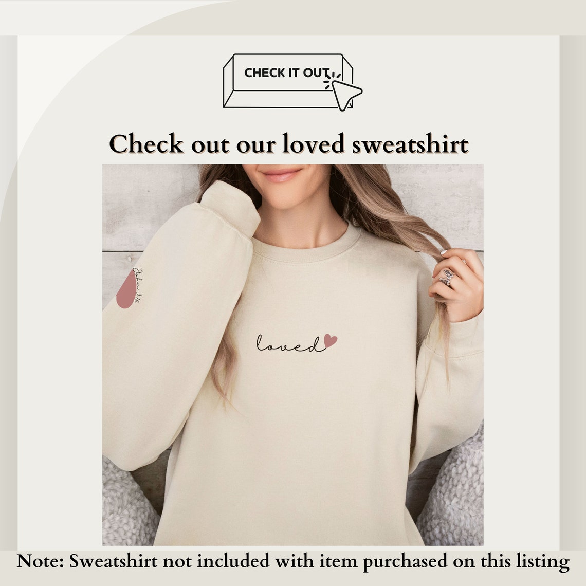 Unisex Kingdom Disciple Oversized Sweatshirt, New Believer Life ...