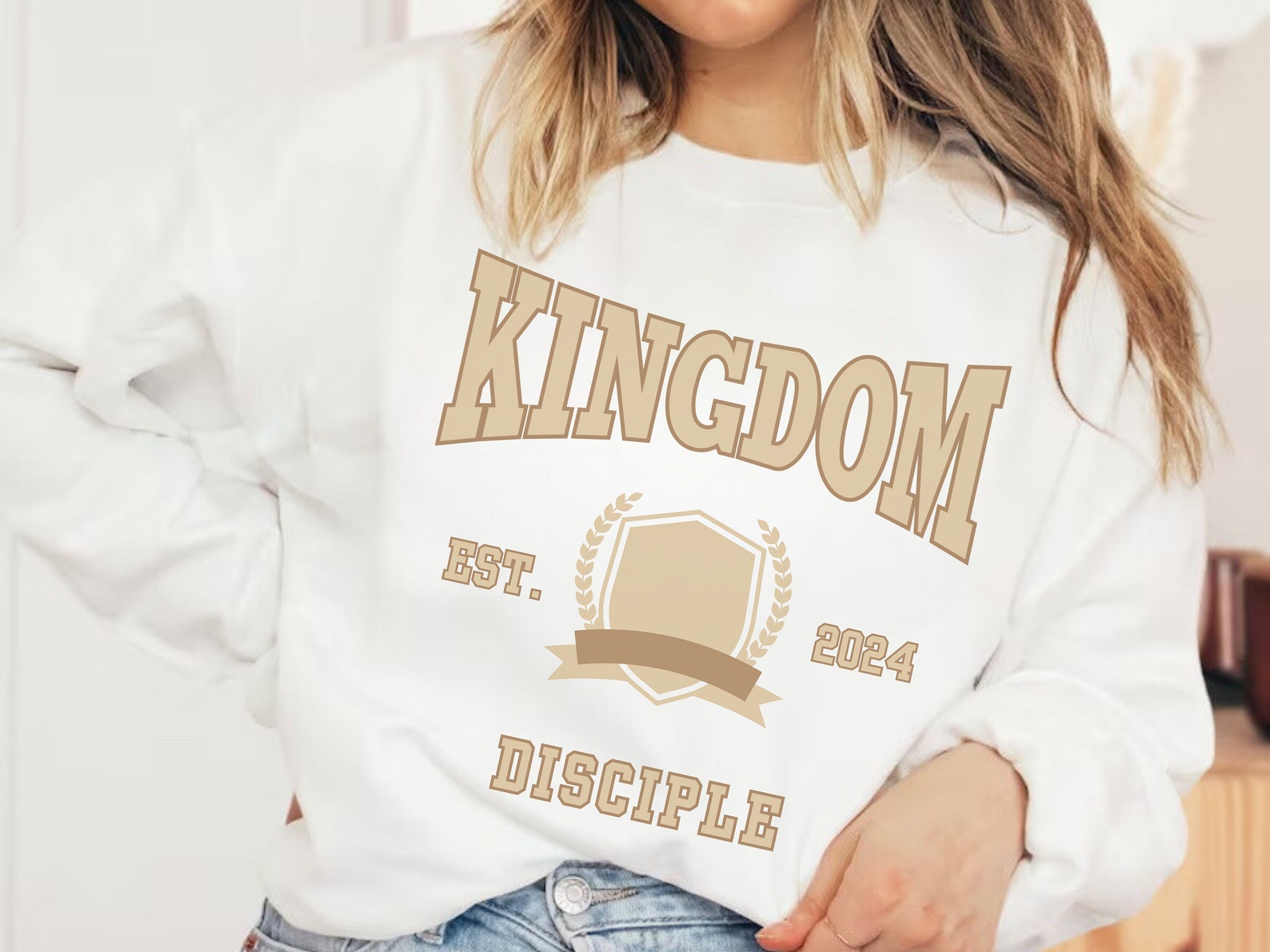 Unisex Kingdom Disciple Oversized Sweatshirt, New Believer Life ...