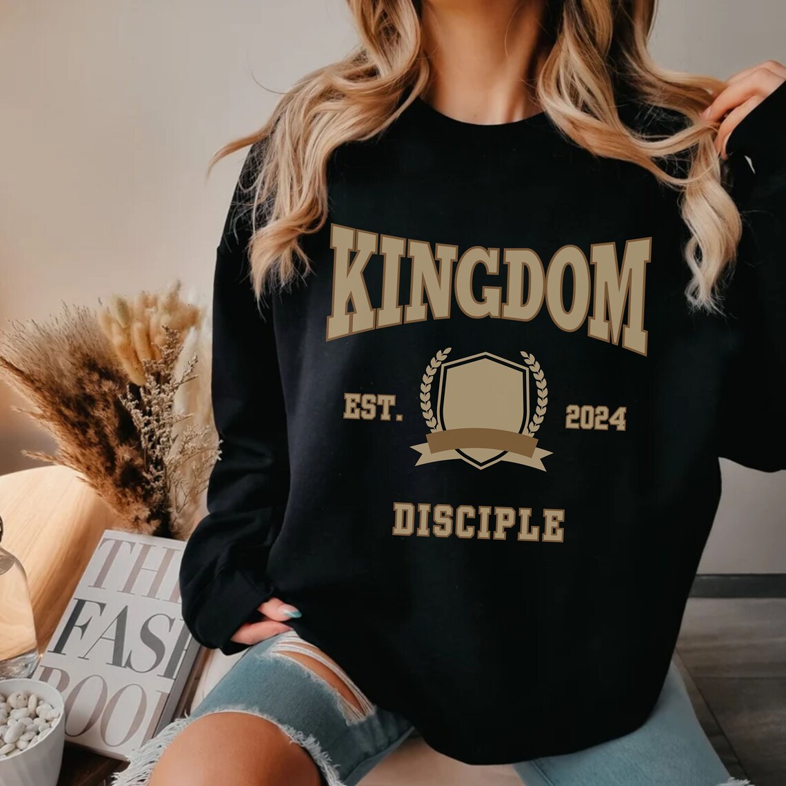 Unisex Kingdom Disciple Oversized Sweatshirt, New Believer Life ...