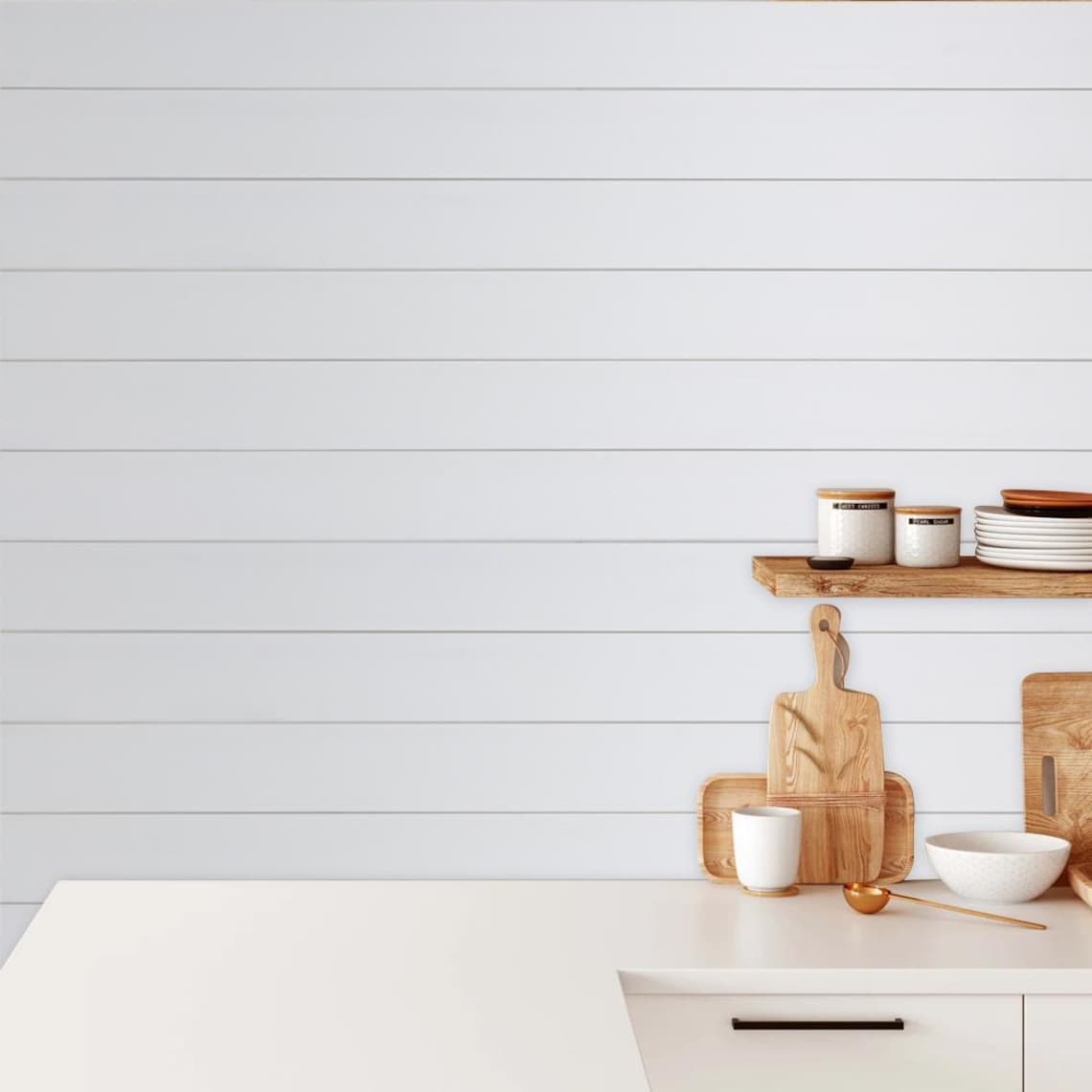 84lx7.25wx0.6h White Wood Shiplap Siding Boards for Interior, Exterior ...