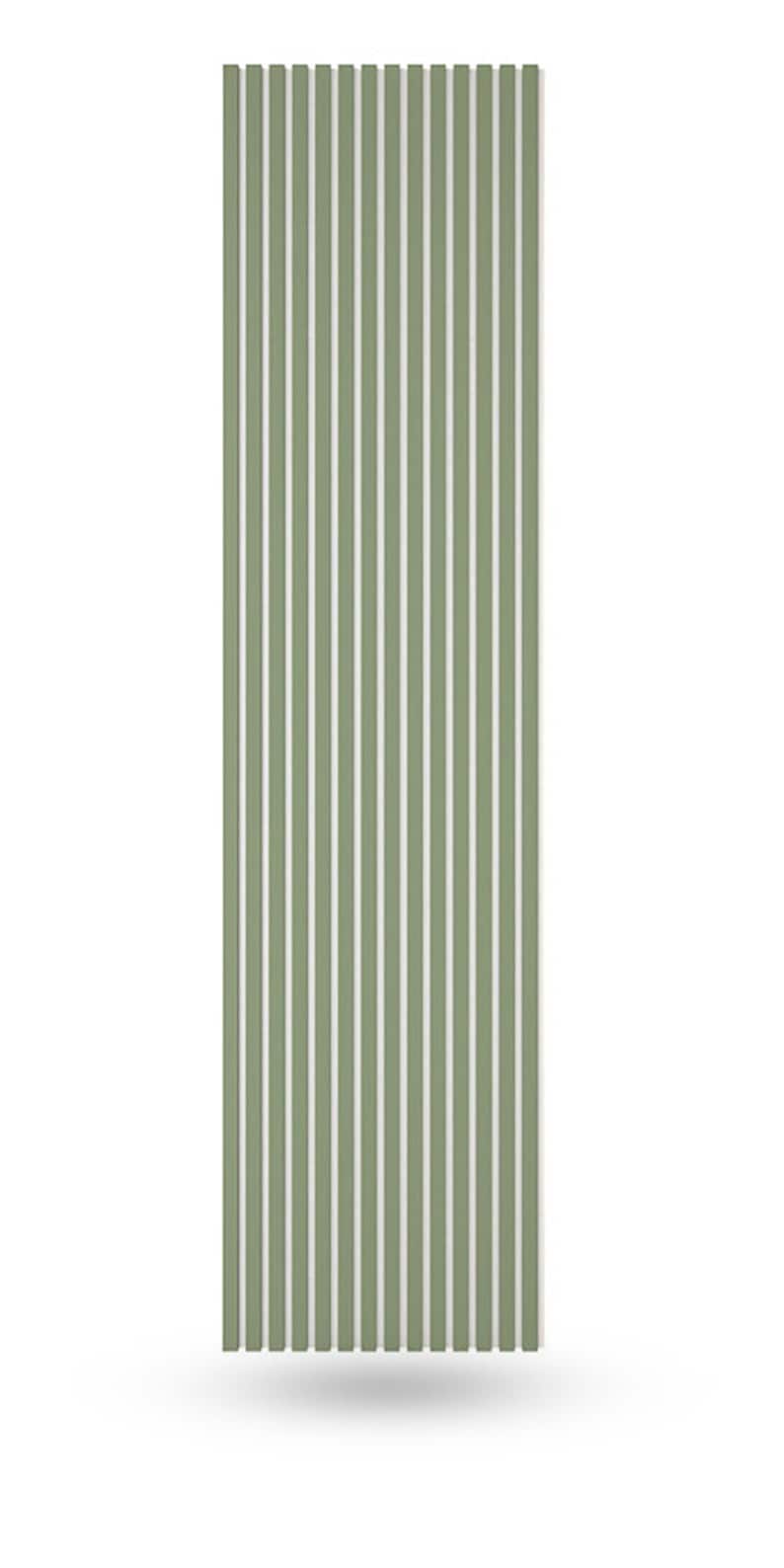 Olive Green white Backing Acoustic Slat Wall Panel Decorative Wall ...