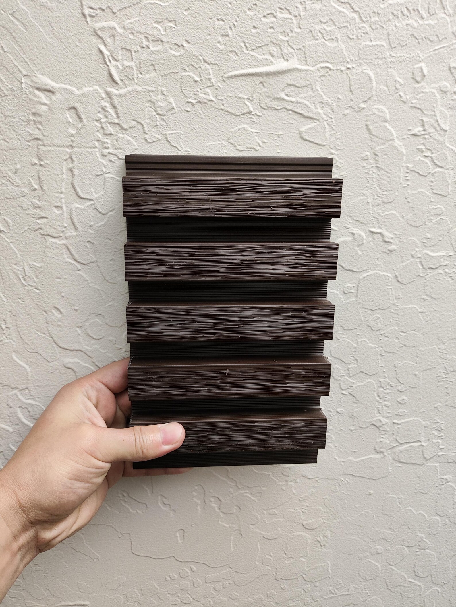 Mahogany 5grid Slat Cladding, Home and Commercial Exteriors, Composite ...