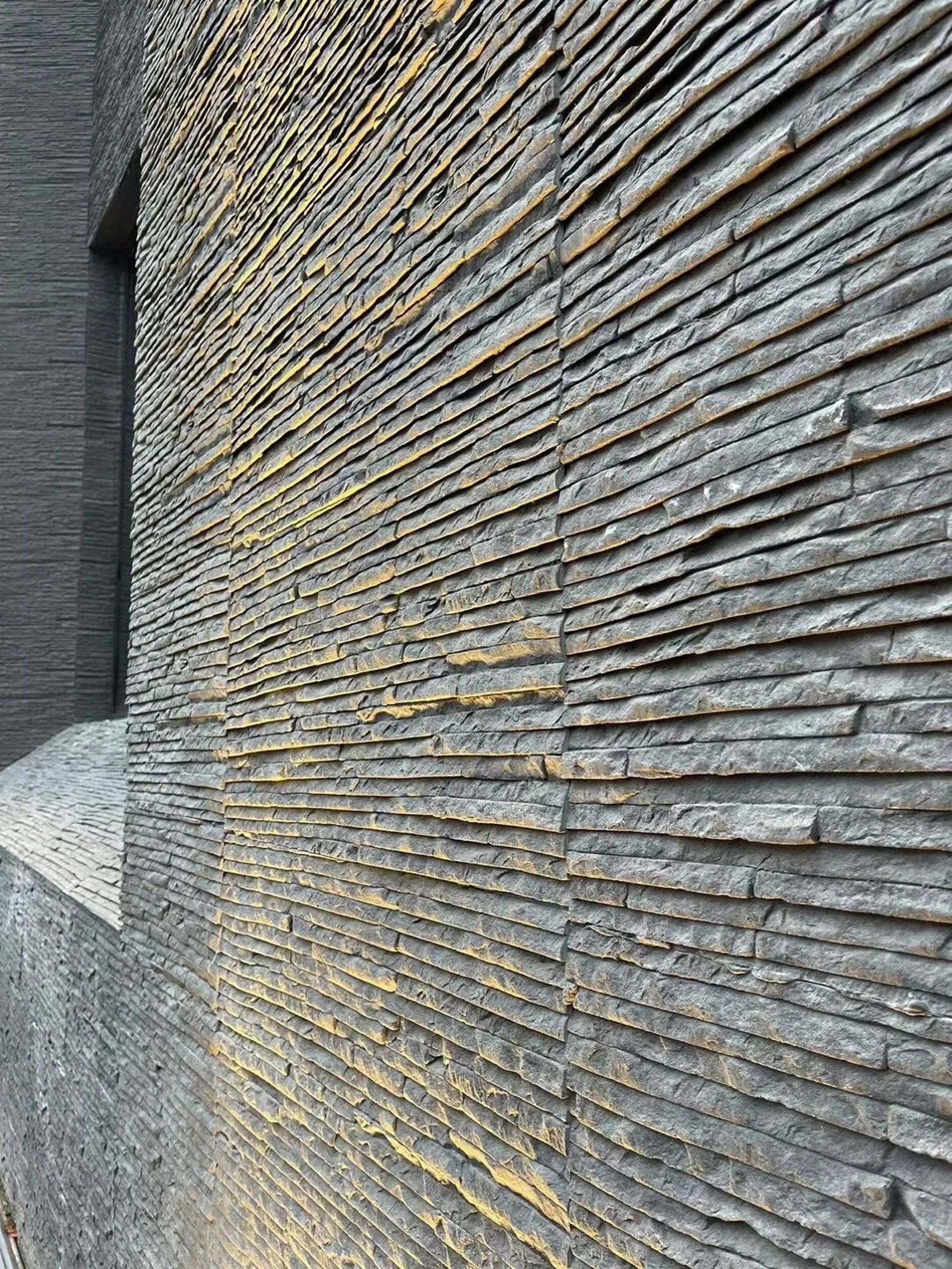 Muretto Grey Wall Decoration With Soft Stone Panels 3D PVC Wall Home ...