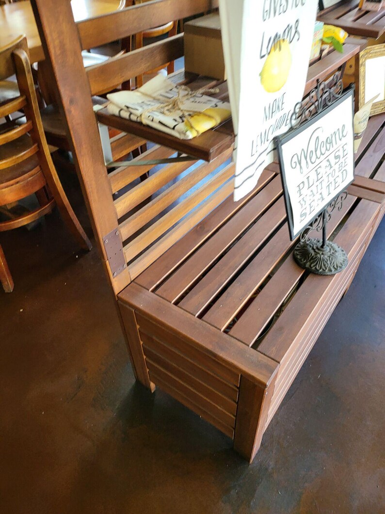 Indoor and Outdoor Wooden Retail Display Shelf With Storage, Outdoor ...