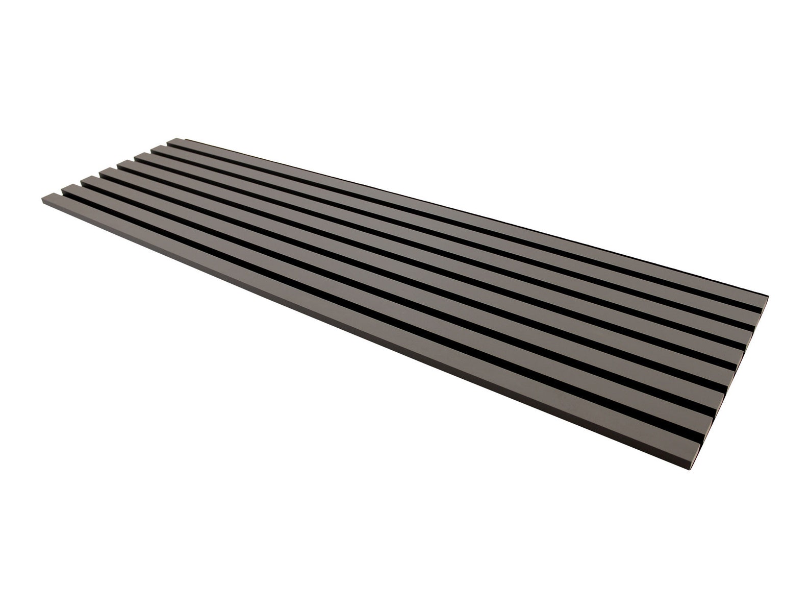 Pebble Gray Acoustic Slat Wood Paneling for Soundproofing Walls and ...