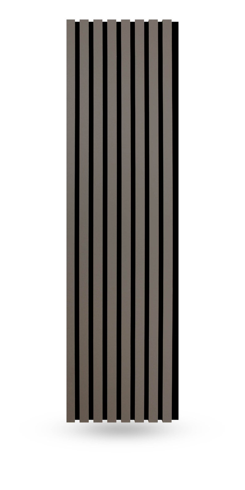 Pebble Gray Acoustic Slat Wood Paneling for Soundproofing Walls and ...