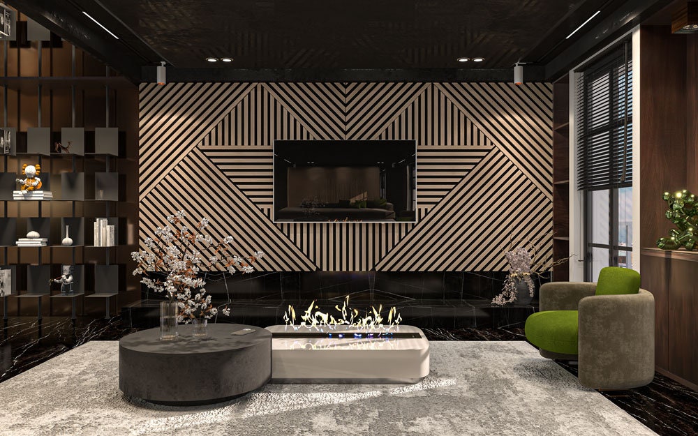 Adjustable Light Oak Wood Slat Wall Molding Panel Kit - Etsy