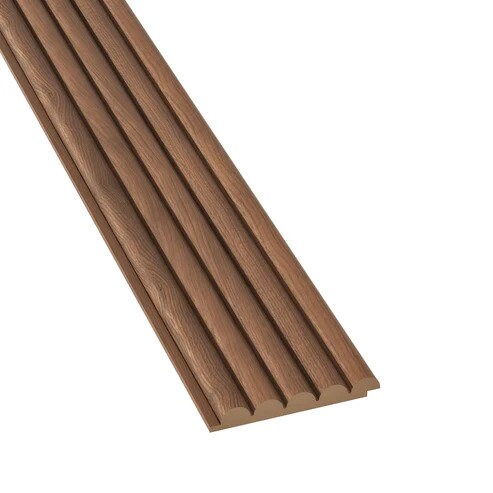 Rounded Slat Antique Oak Wood Panels 3D Wall Paneling Heavy-duty Veneer ...