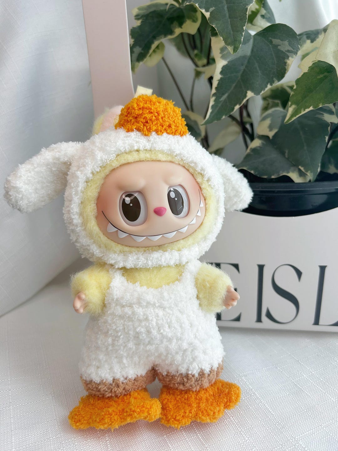 Plush Goose Outfit & Duck Clothes for Labubu – Handmade Funny Doll ...