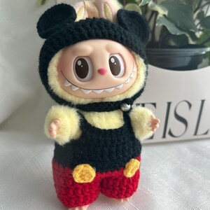 Crochet Minnie Mouse Outfit for Labubu Doll: Handmade Clothes - Etsy