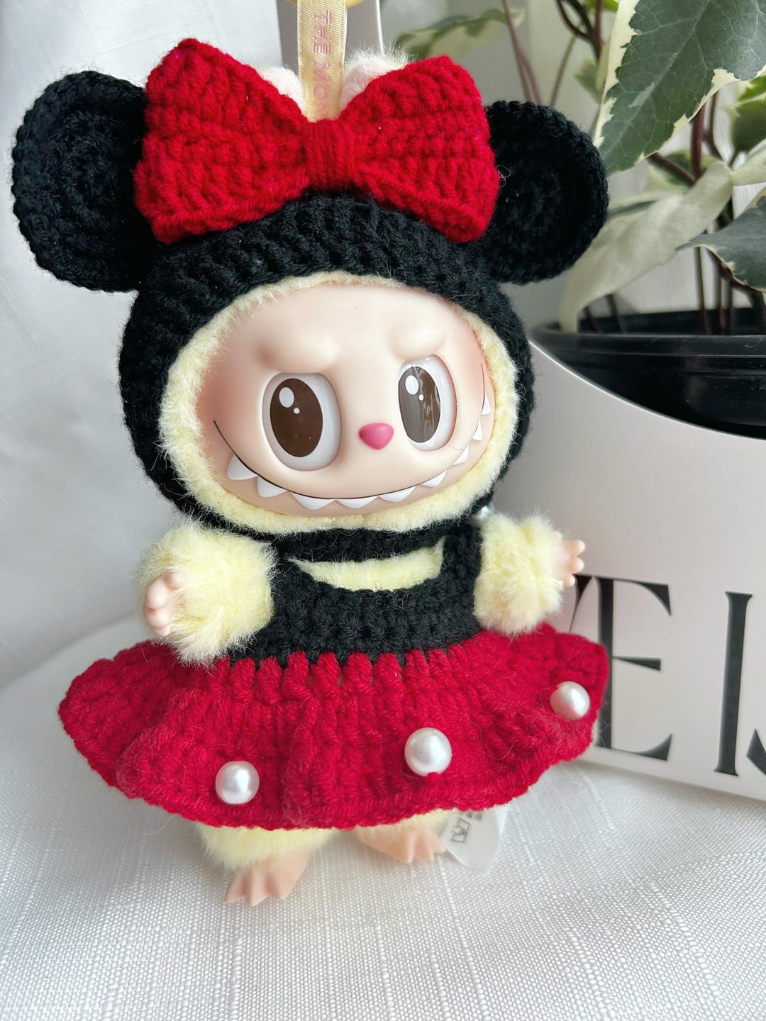 Crochet Minnie Mouse Outfit for Labubu Doll: Handmade Clothes - Etsy