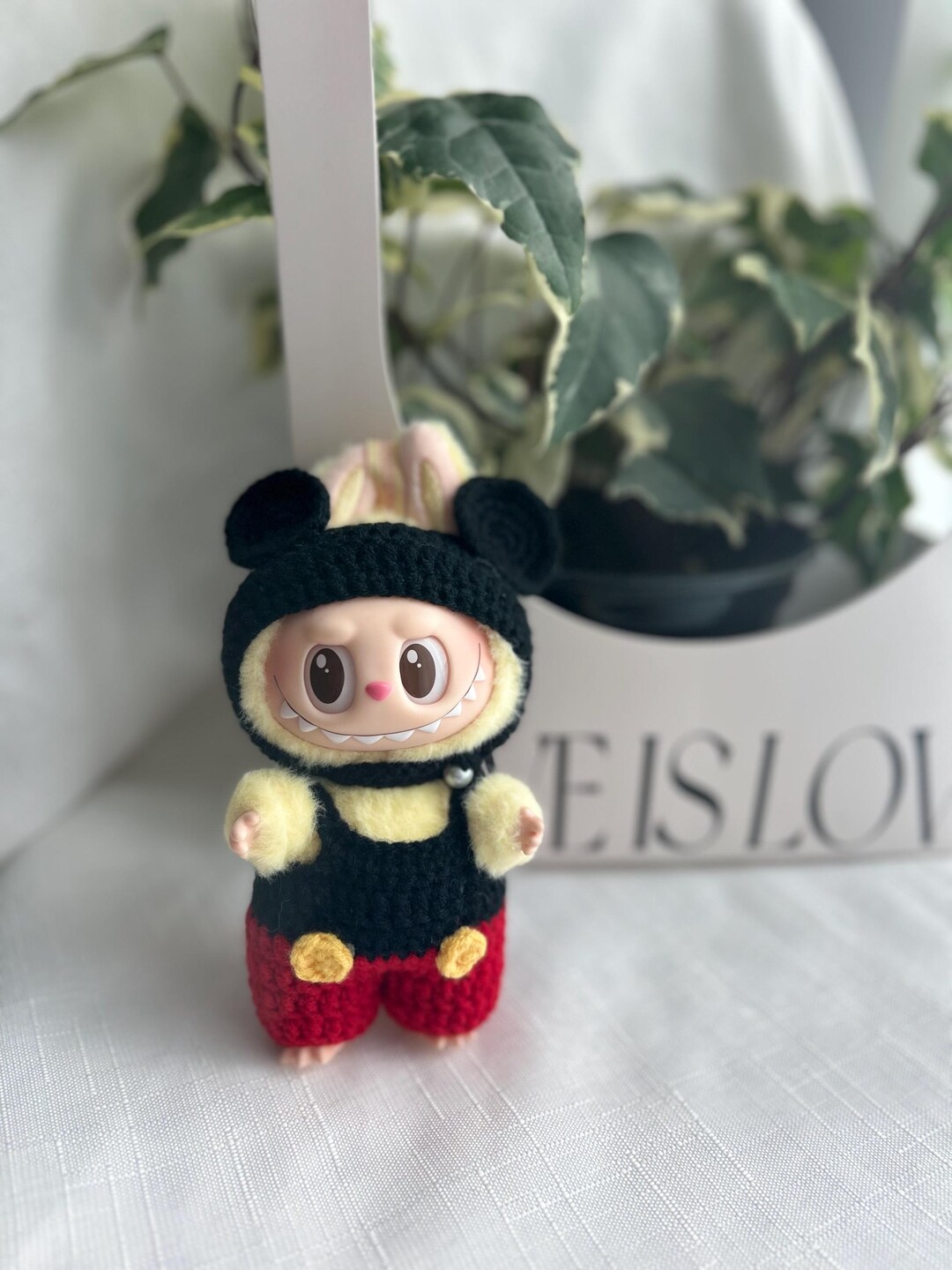 Minnie Set Labubu Clothes Funny Outfit Crochet Handmade Cute Doll ...