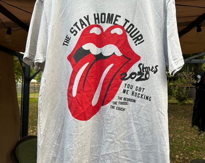 The Rolling Stones- Stay at Home 2020 Tour Shirt - Size Large - Etsy